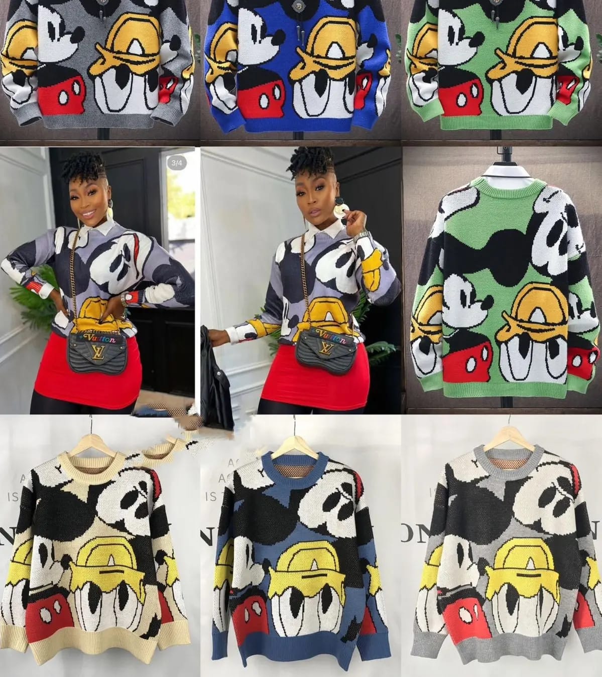Disney Cartoon Mickey Sweater – My Choice Trading | Clothing and ...